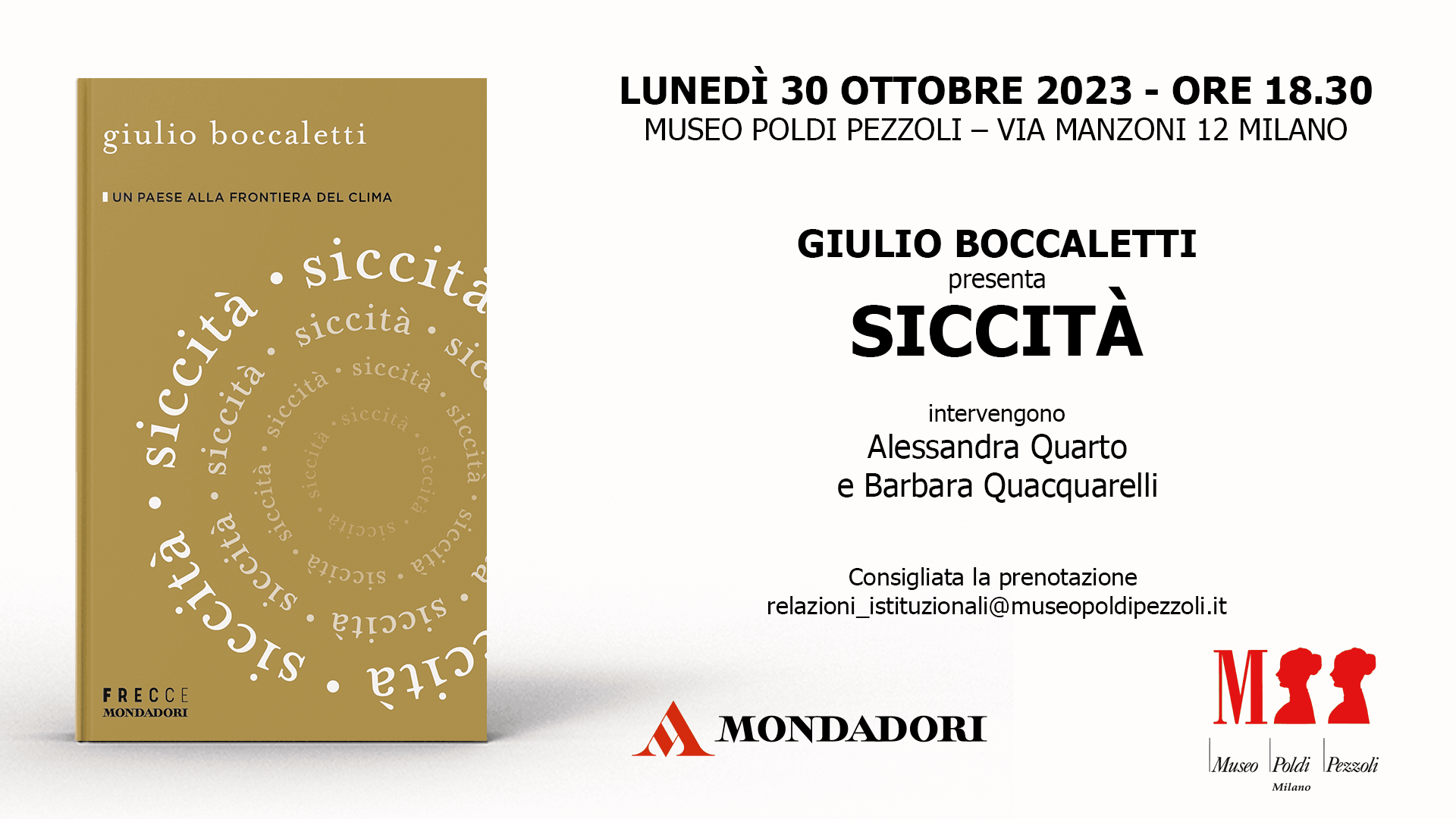 Presentazione Del Libro “siccità Un Paese Alla Frontiera Del Clima