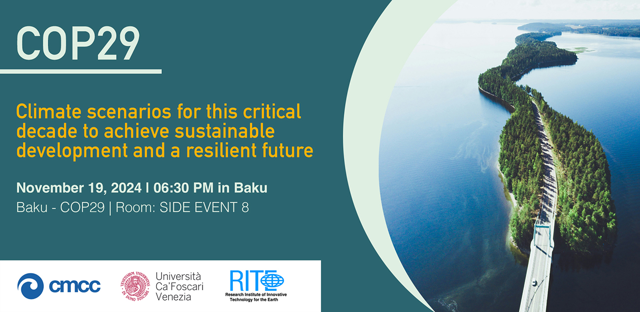 Climate scenarios for this critical decade to achieve sustainable development and a resilient ...