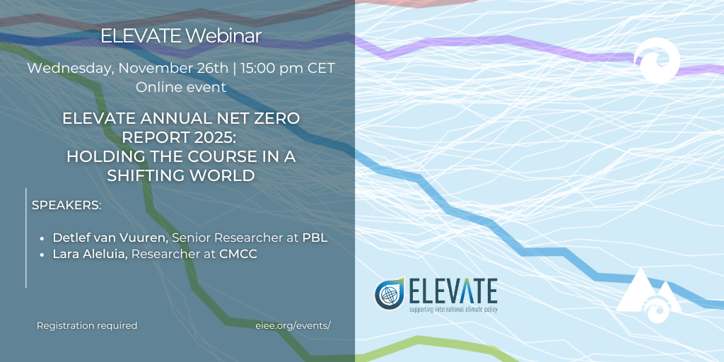 ELEVATE Annual Net Zero Report 2025: Holding the Course in a Shifting World - CMCC